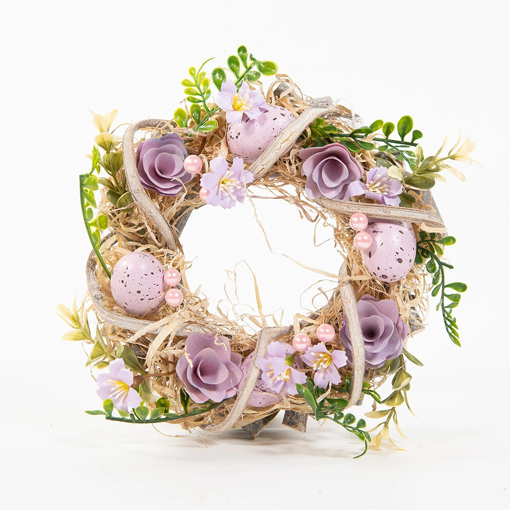 Krans Naturel 22x7,5 cm - Paars | Tuincentrum De Boet