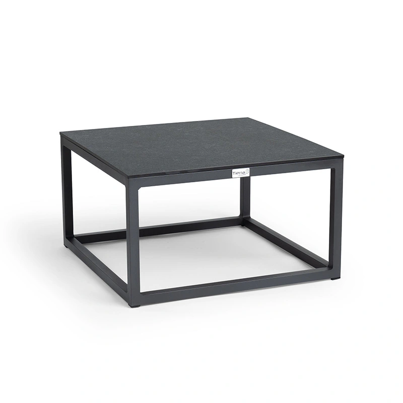 Tierra Outdoor Rio Salontafel M Trespa Graphite - 60x60 cm | De Boet