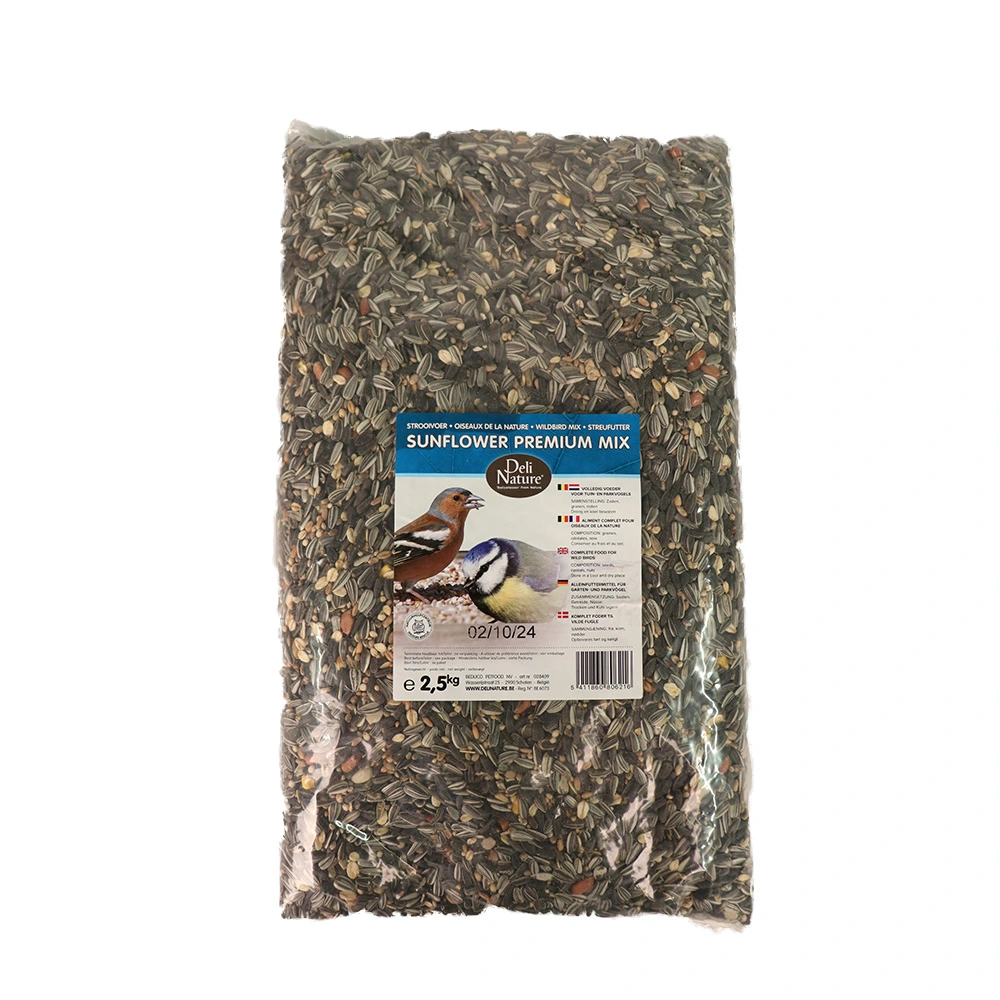 Deli Nature Sunflower Premium Mix Vogelvoer - 2,5kg | De Boet