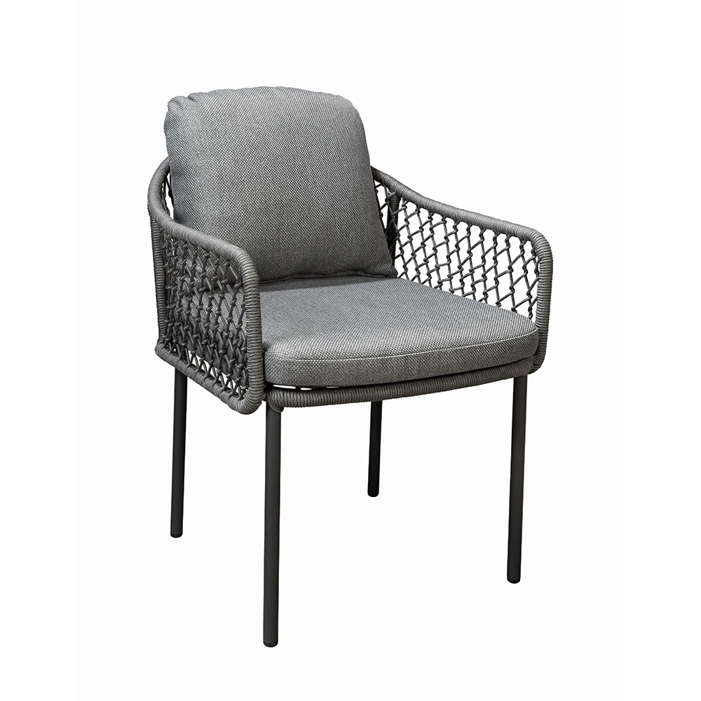 Yoi Rocha Diningstoel - Dark Grey/Rope Dark Grey | Tuincentrum De Boet